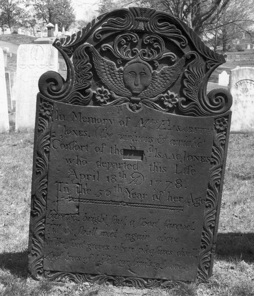 Grave-tober 30 – Elisabeth Jones (and Connecticut-style stones ...